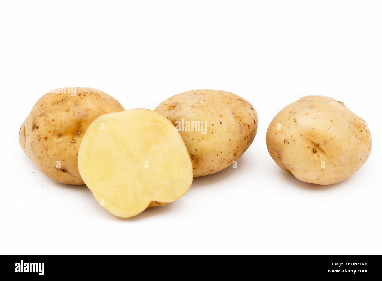Quality of potatoes Saturn. isolated on white backgroun Stock Photo - Alamy