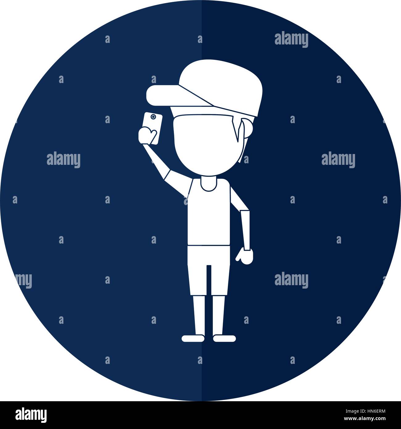 character man smartphone selfie shadow Stock Vector Image & Art - Alamy