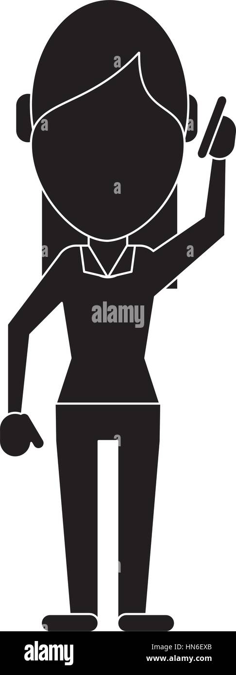 Character woman talk smartphone Stock Vector Images - Alamy