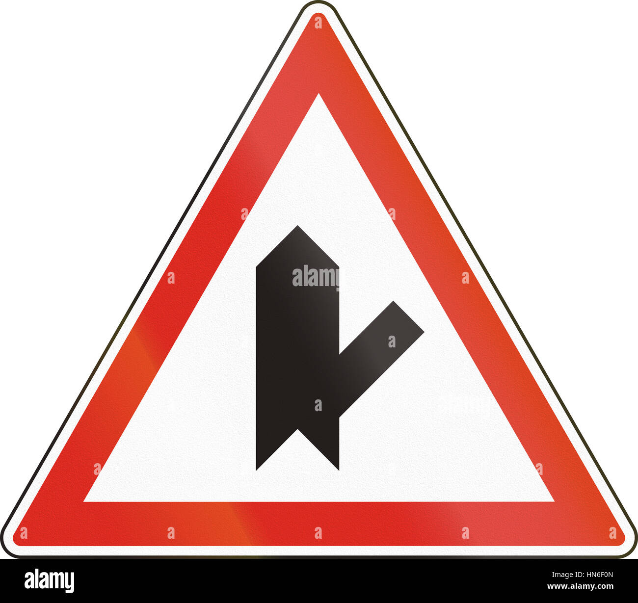 Belgian regulatory road sign - Intersection with priority Stock Photo ...