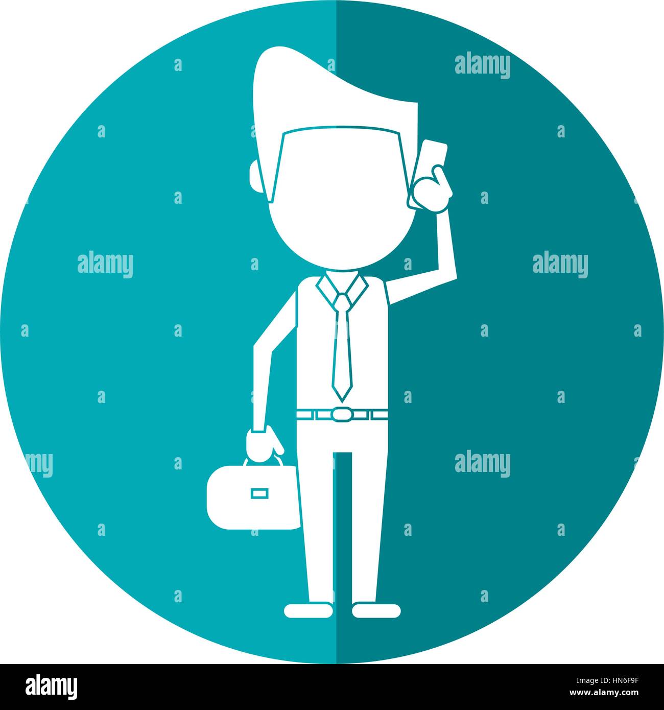 business man talk smartphone shadow Stock Vector Image & Art - Alamy