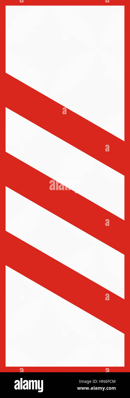 Road sign used in Hungary - Distance marker for level crossing Stock ...