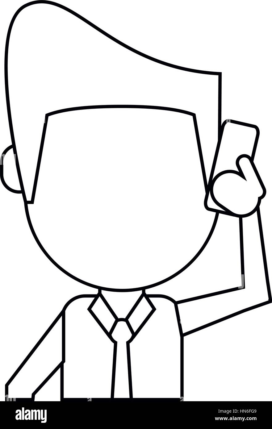 Business man smartphone home Black and White Stock Photos & Images - Alamy