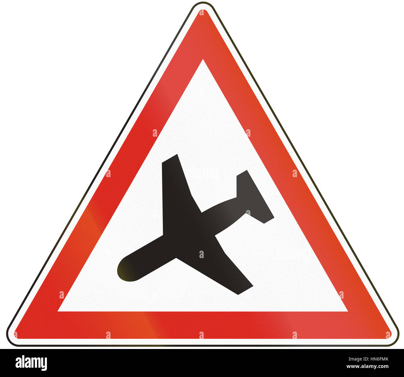 Airport warning sign red triangle hi-res stock photography and images ...