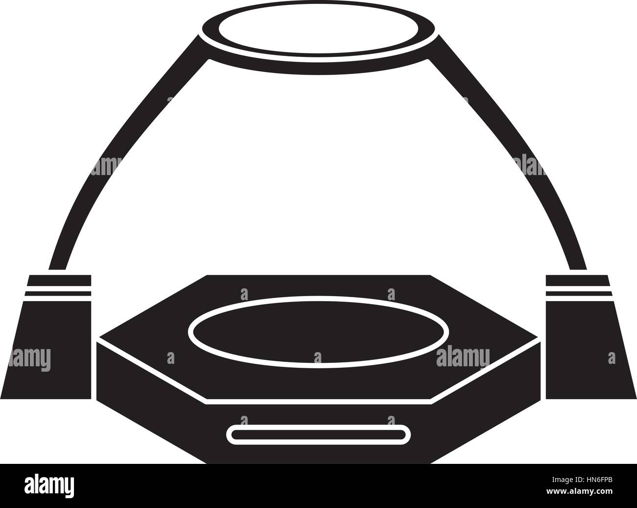 game platform simulator virtual reality pictogram Stock Vector Image ...