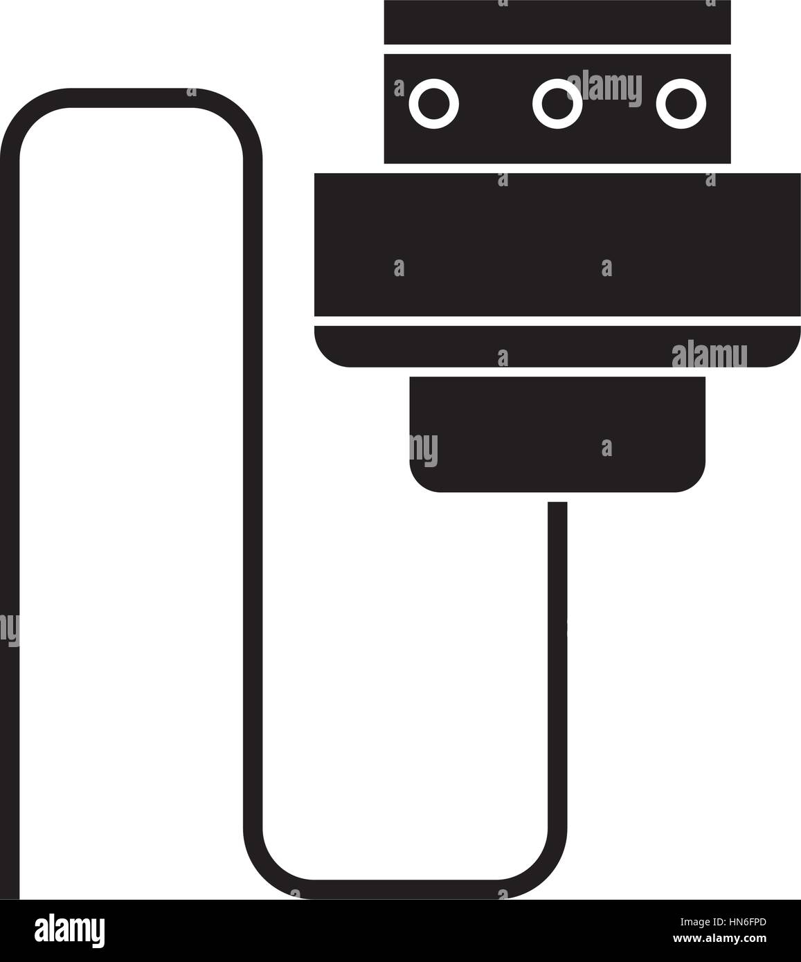wire cable computer plug pictogram Stock Vector Image & Art - Alamy