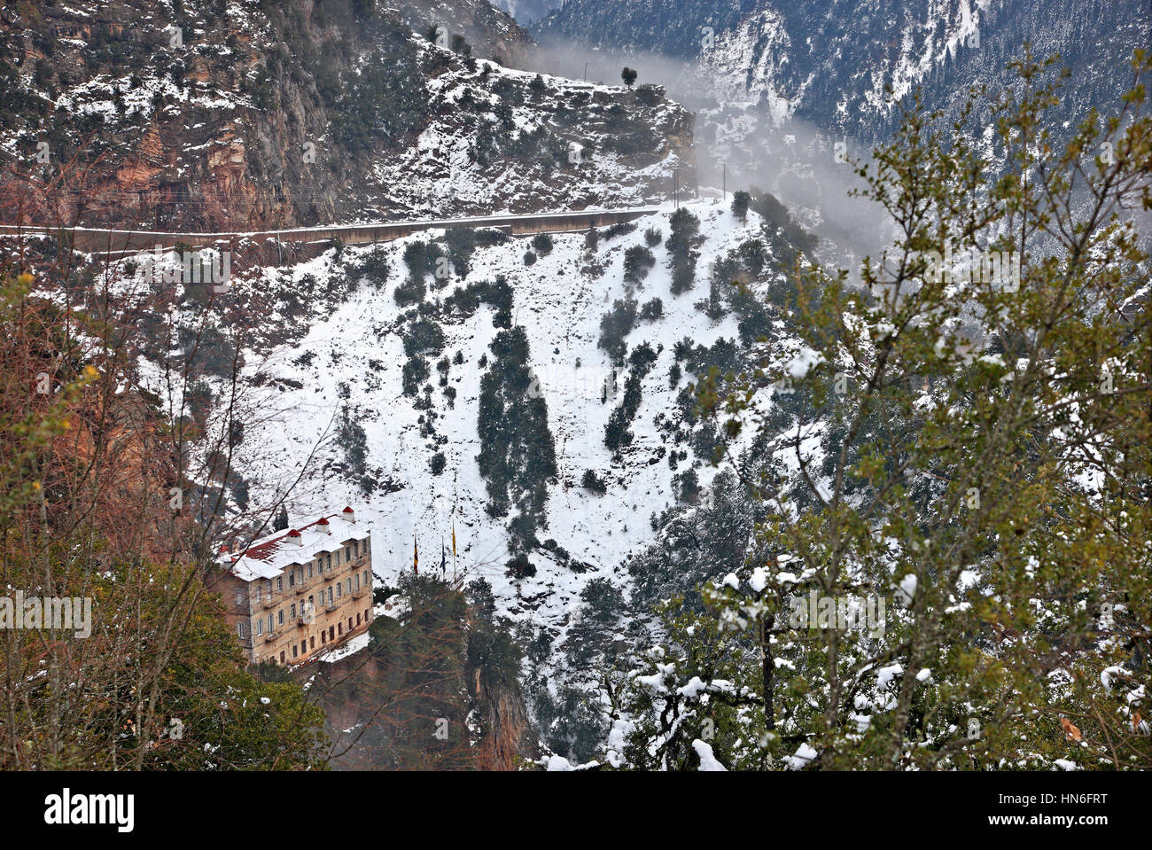 Proussos Monastery ("Panagia Proussiotissa"), one of the most important ...