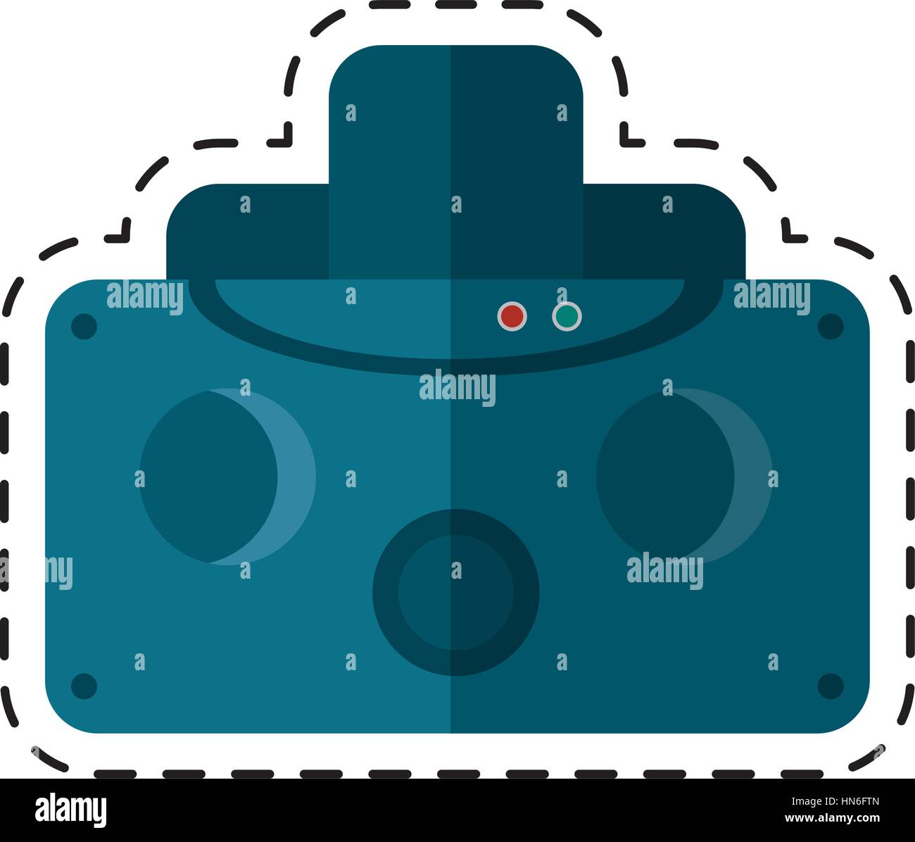vr goggles device technology cut line Stock Vector Image & Art - Alamy