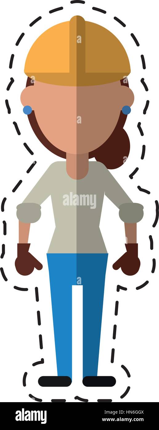 Man in orange protective Stock Vector Images - Alamy