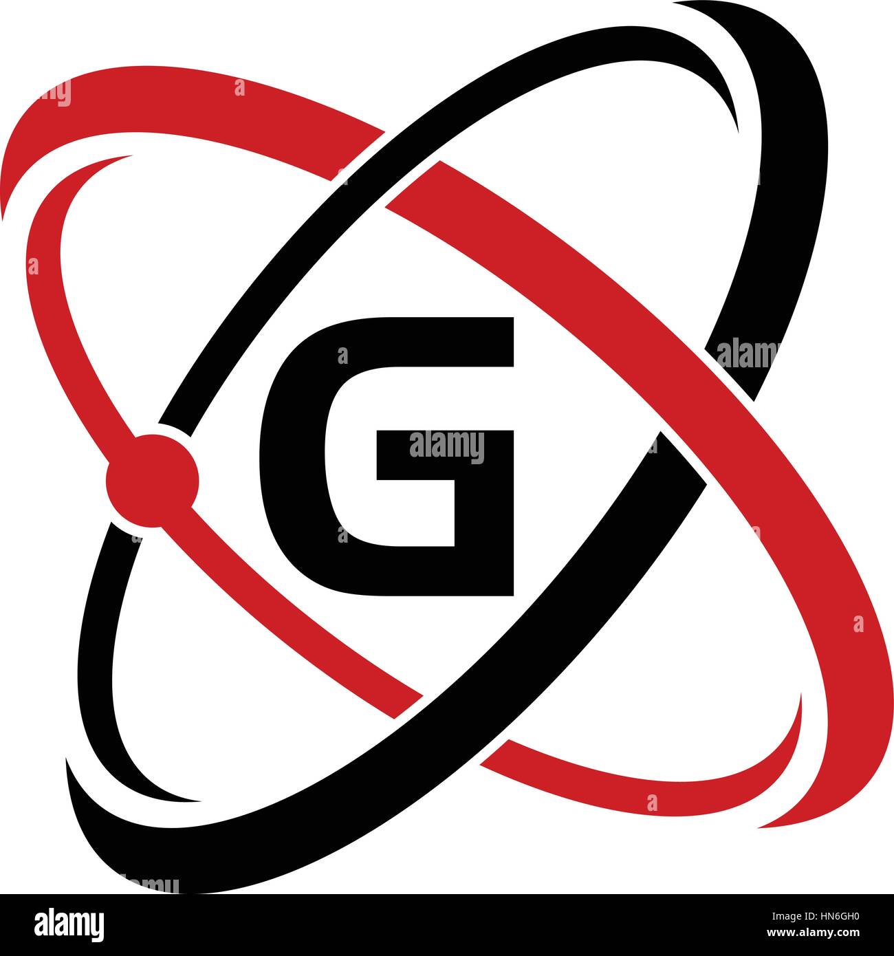 Atom Technology Initial G Stock Vector Image & Art - Alamy