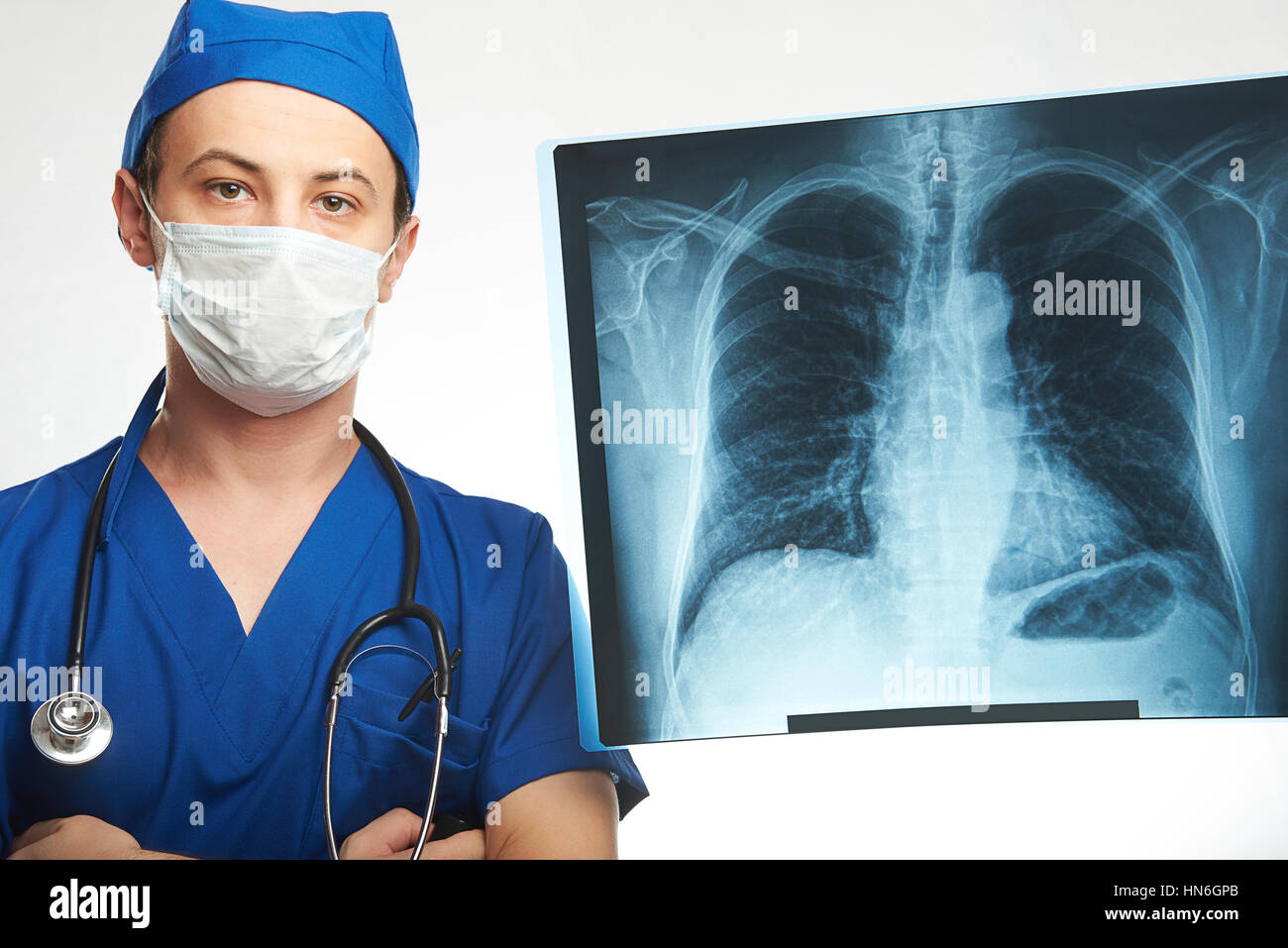 doctor radiologist portrait in white lab isolated Stock Photo - Alamy
