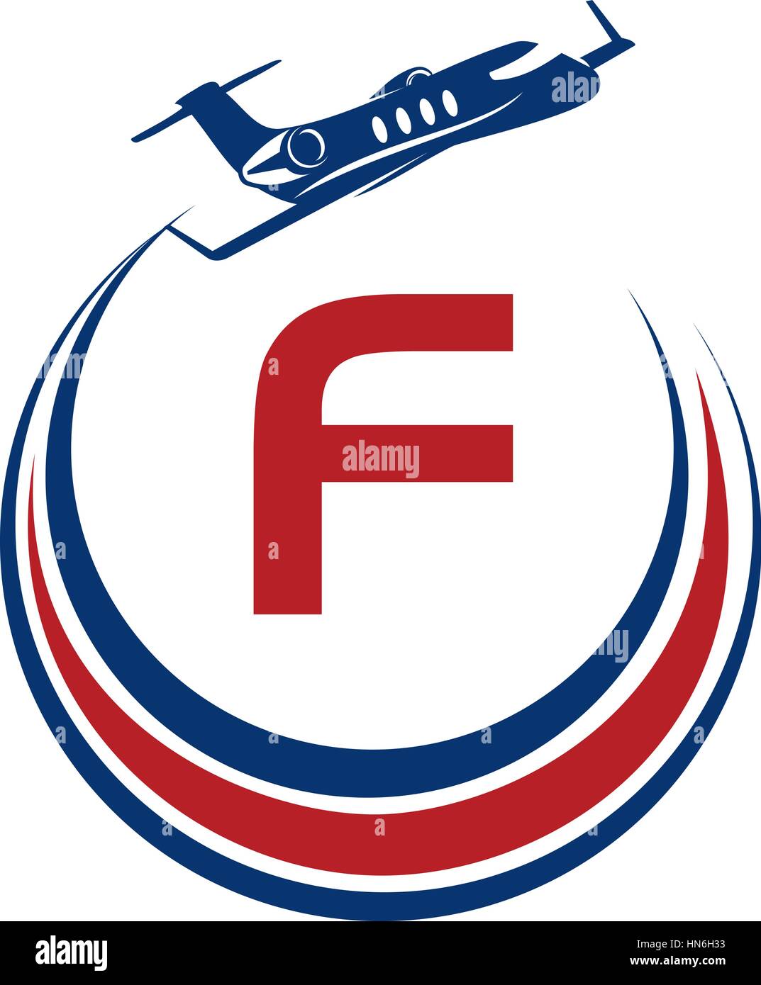 Airplane Logo Initial F Stock Vector Image & Art - Alamy