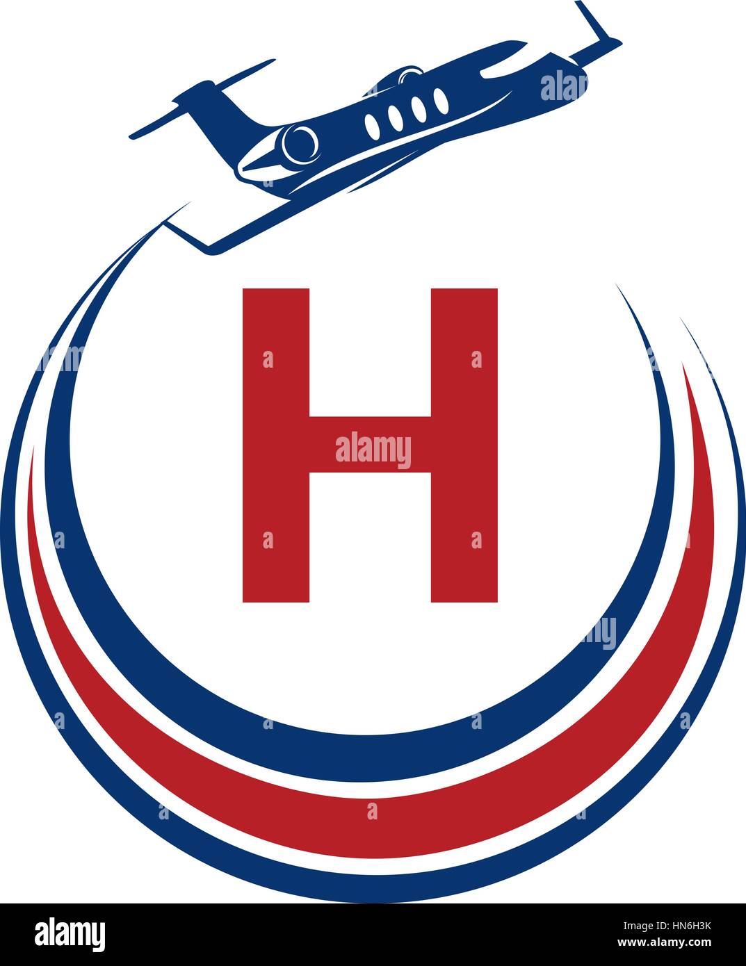 Airplane Logo Initial H Stock Vector Image & Art - Alamy