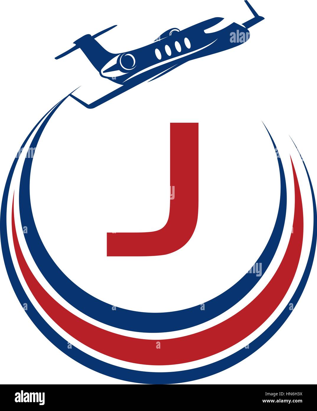 Airplane Logo Initial J Stock Vector Image & Art - Alamy