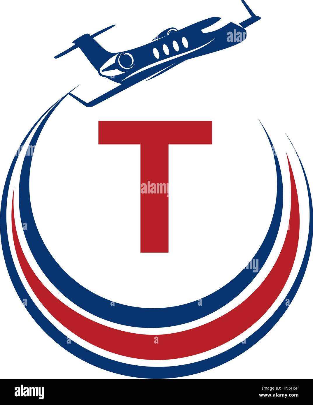 Airplane Logo Initial T Stock Vector Image & Art - Alamy