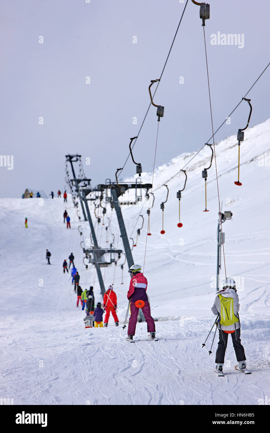 At the ski center of Velouchi (or "Tymphristos") mountain, Evrytania ...