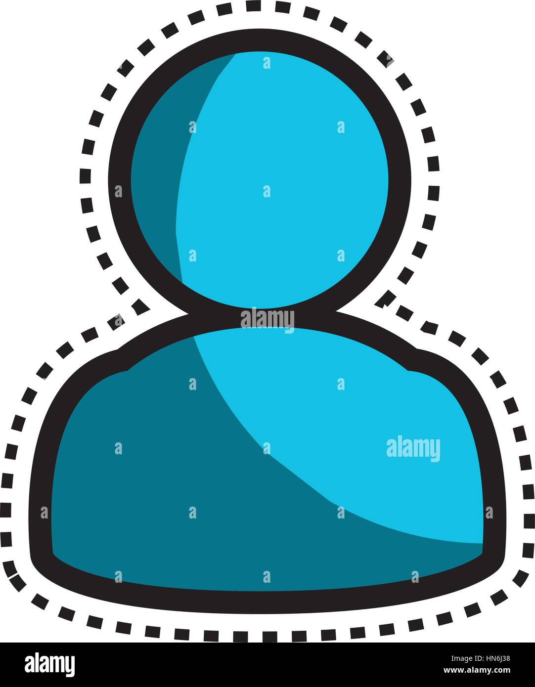 user silhouette button icon vector illustration design Stock Vector ...
