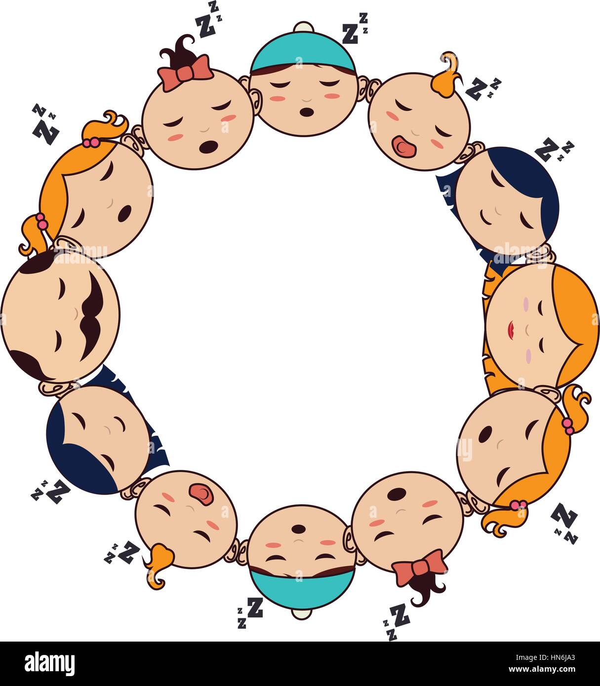 group kids asian culture vector illustration design Stock Vector Image ...