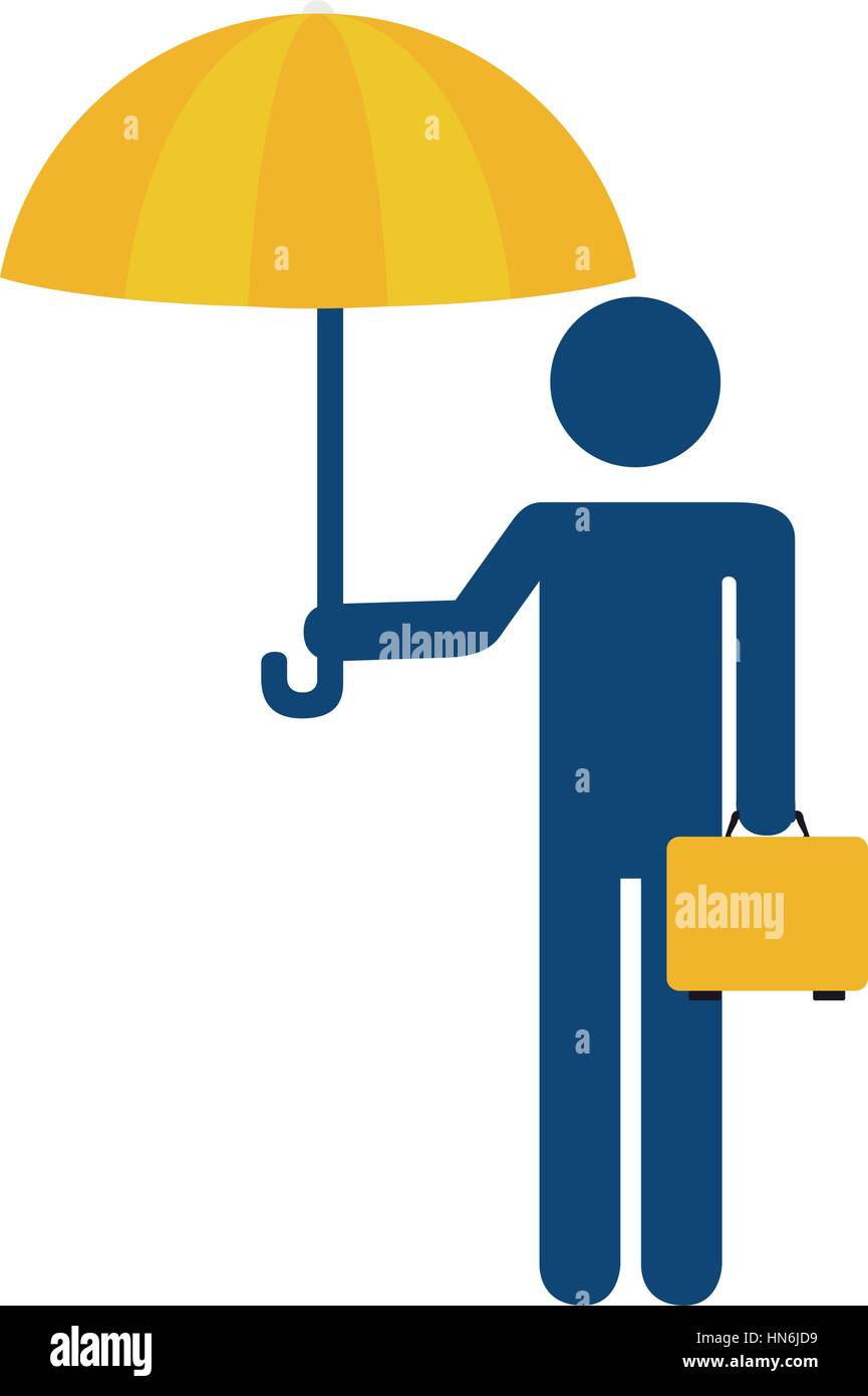 human silhouette insurance icon vector illustration design Stock Vector ...