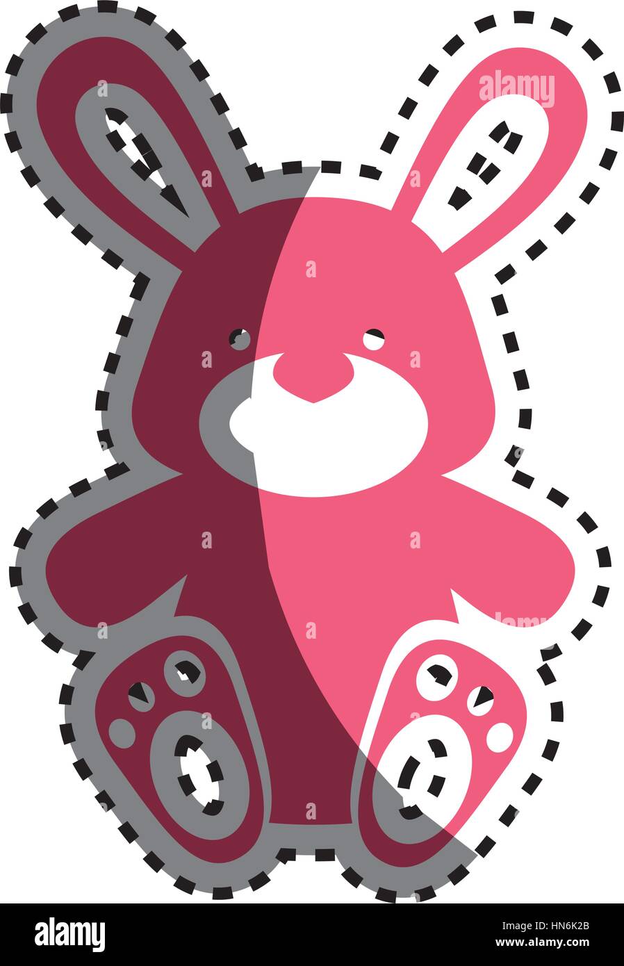 Cute cartoon pregnant bunny Stock Vector Images - Alamy