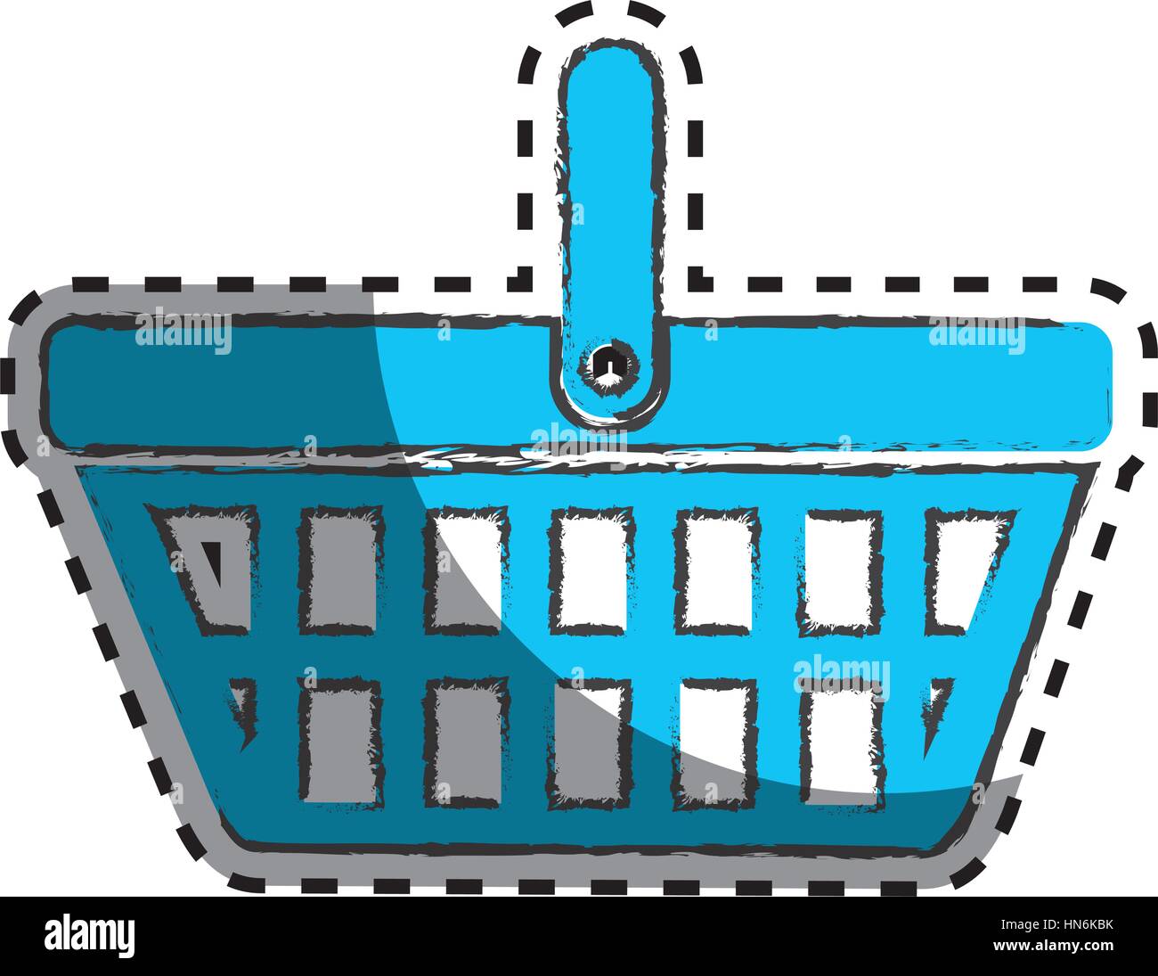 basket shopping commercial icon vector illustration design Stock Vector ...
