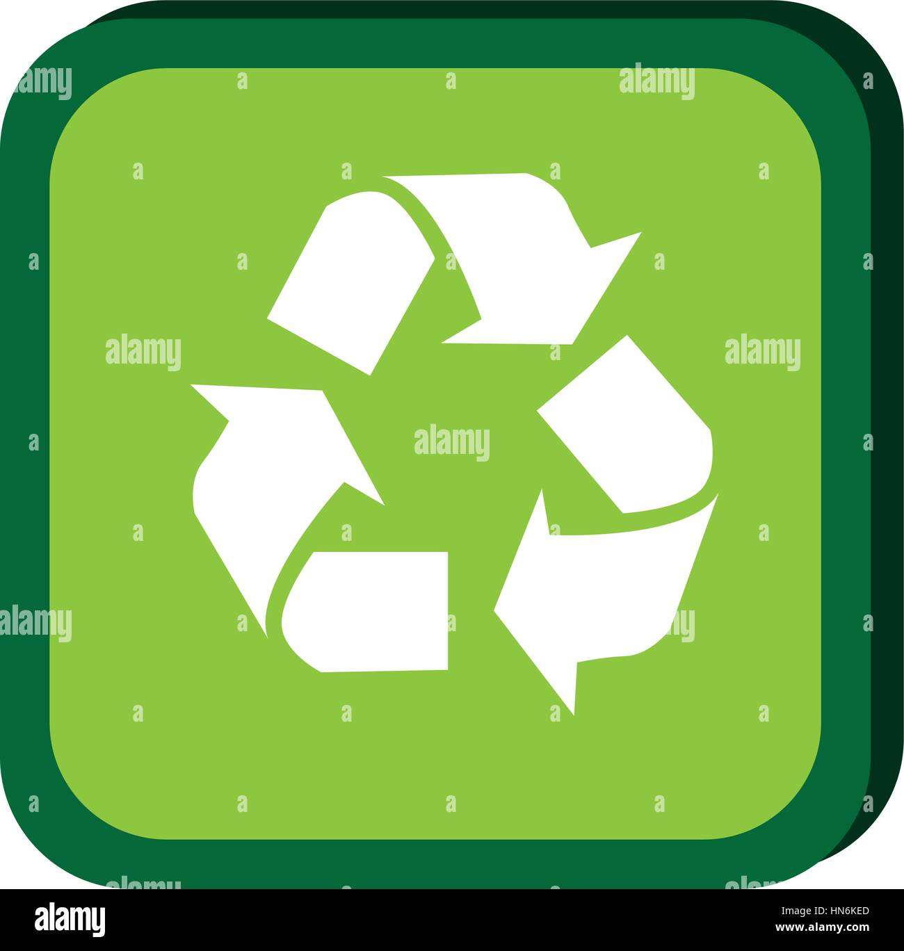 green frame with recycling symbol vector illustration Stock Vector ...