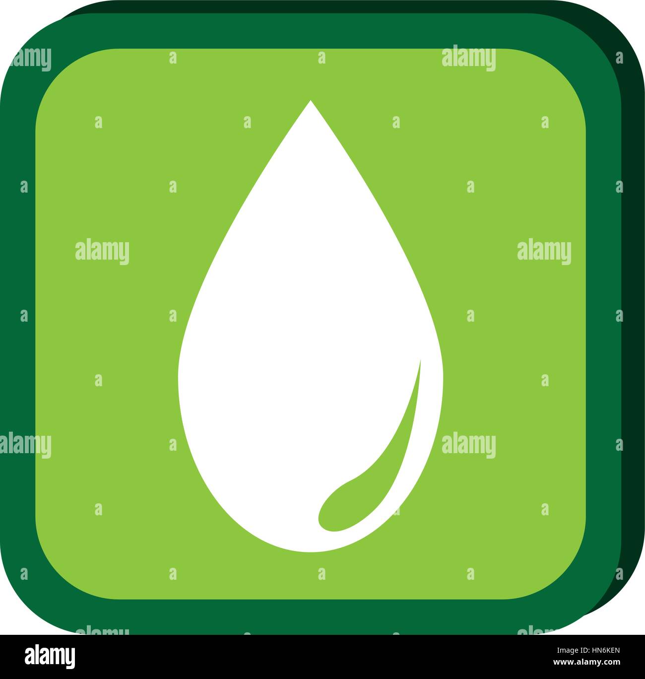 green frame with water drop vector illustration Stock Vector Image ...