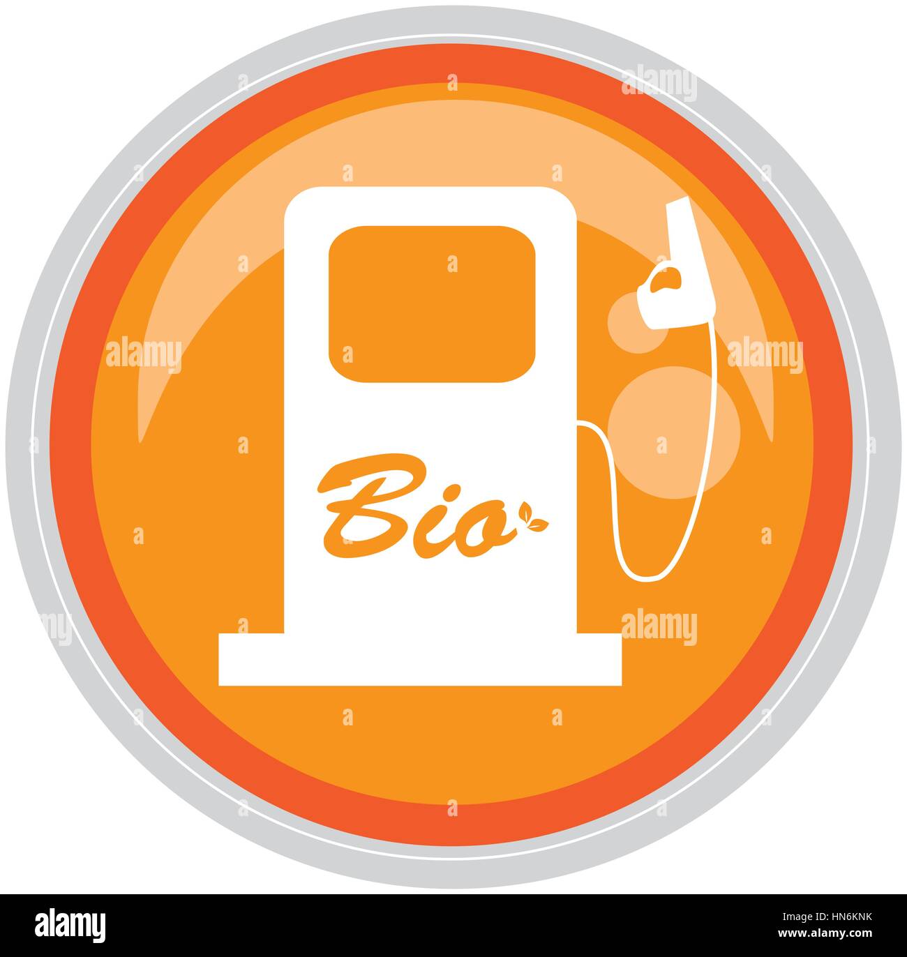circular button bio fuel station vector illustration Stock Vector Image ...