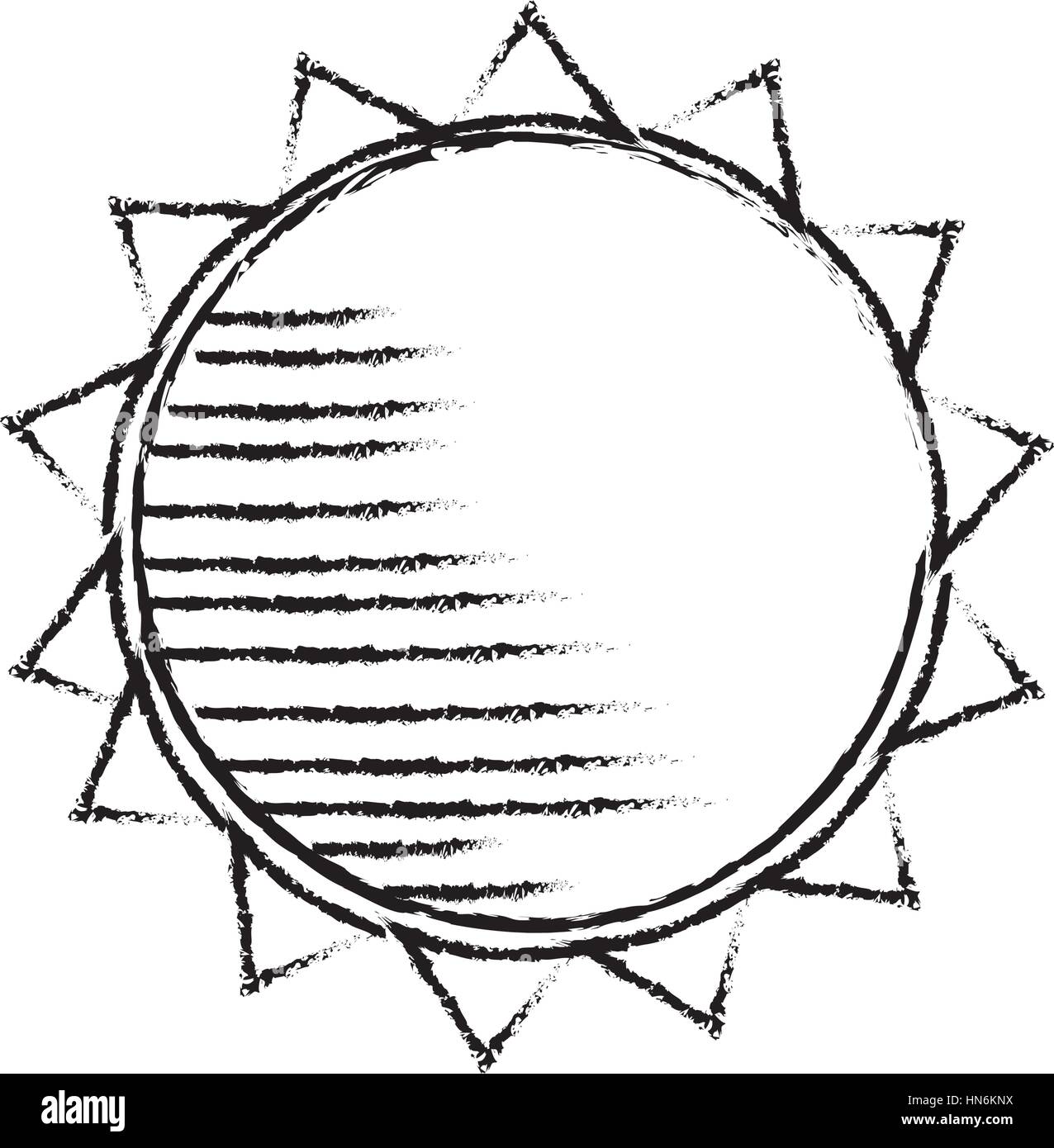 silhouette sketch blurred sun figure vector illustration Stock Vector ...
