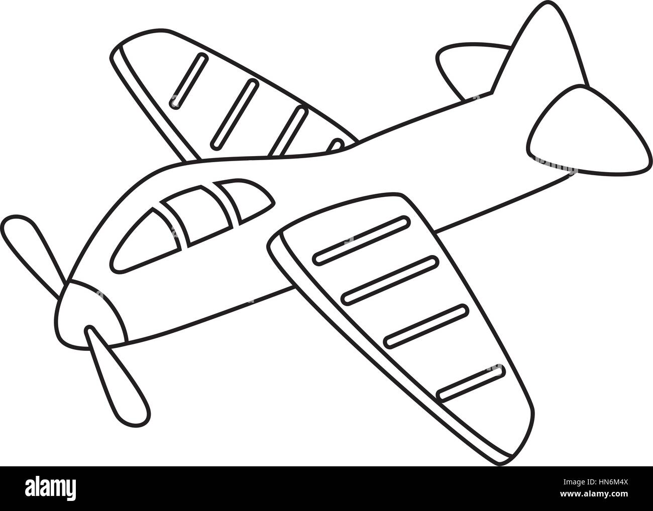 airplane kids toy isolated icon vector illustration design Stock Vector ...