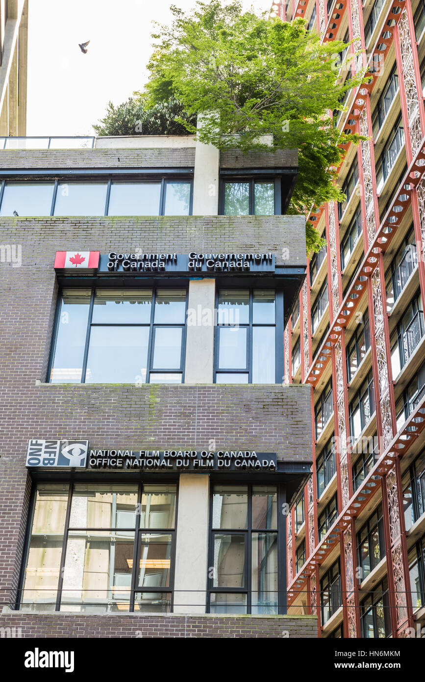 Canadian flag vancouver building hi-res stock photography and images ...