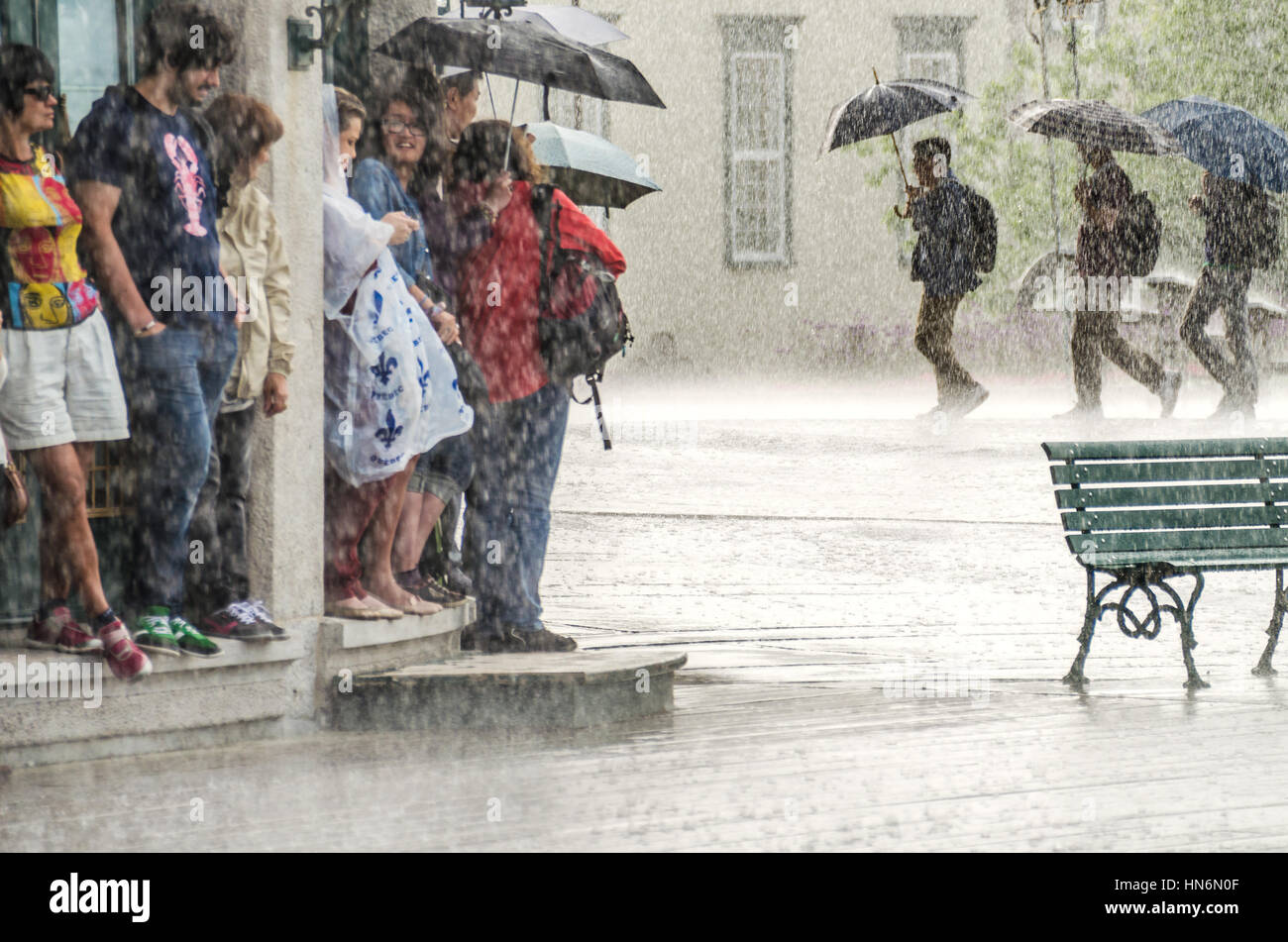Hide from the rain man hi-res stock photography and images - Alamy