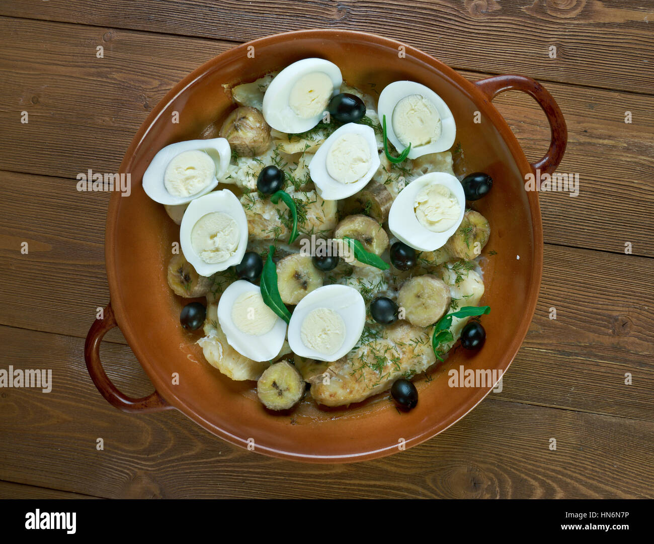 Brazilian Salt Cod with Eggs. most popular dishes Stock Photo - Alamy
