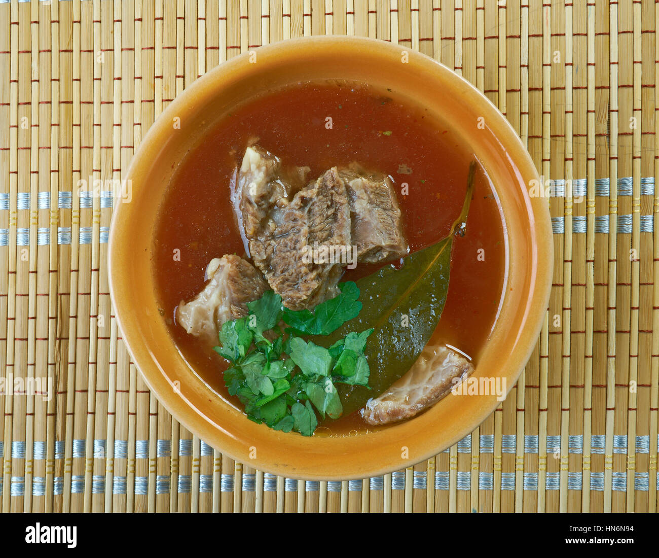 kelle paca - Turkish lamb soup Stock Photo - Alamy