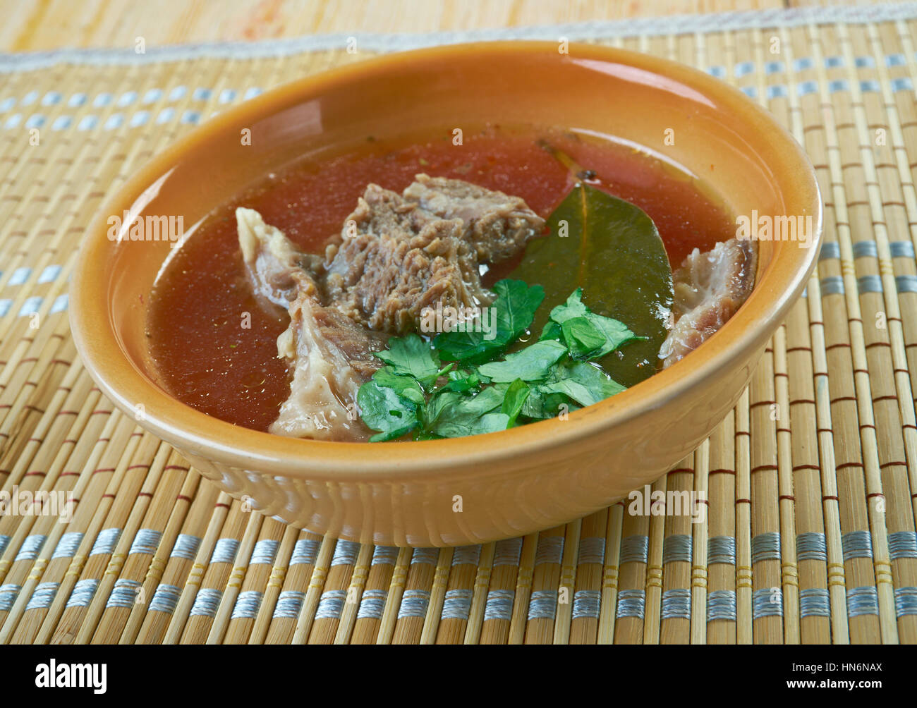 kelle paca - Turkish lamb soup Stock Photo - Alamy