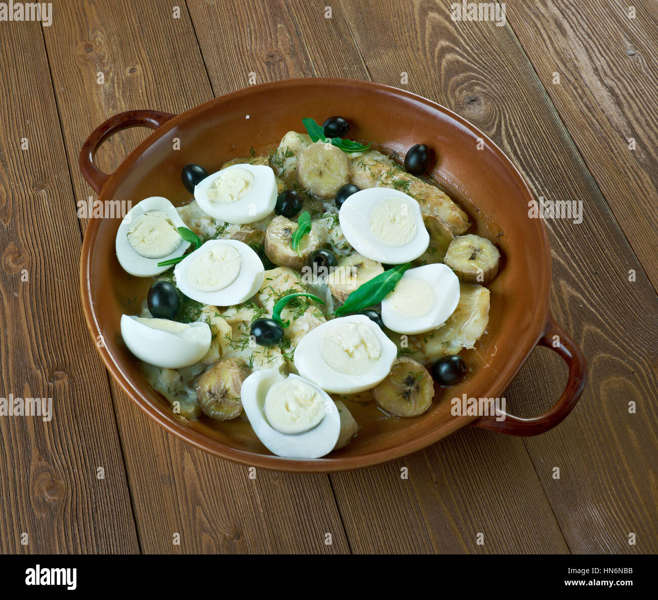 Brazilian Salt Cod with Eggs. most popular dishes Stock Photo - Alamy