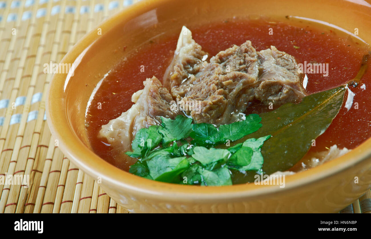 kelle paca - Turkish lamb soup Stock Photo - Alamy
