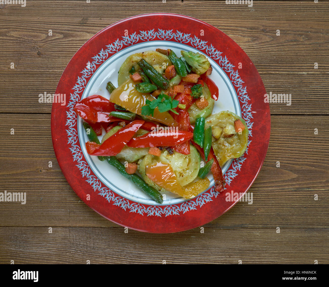 Lucanian ciambotta Roman-Style Vegetables Stock Photo - Alamy