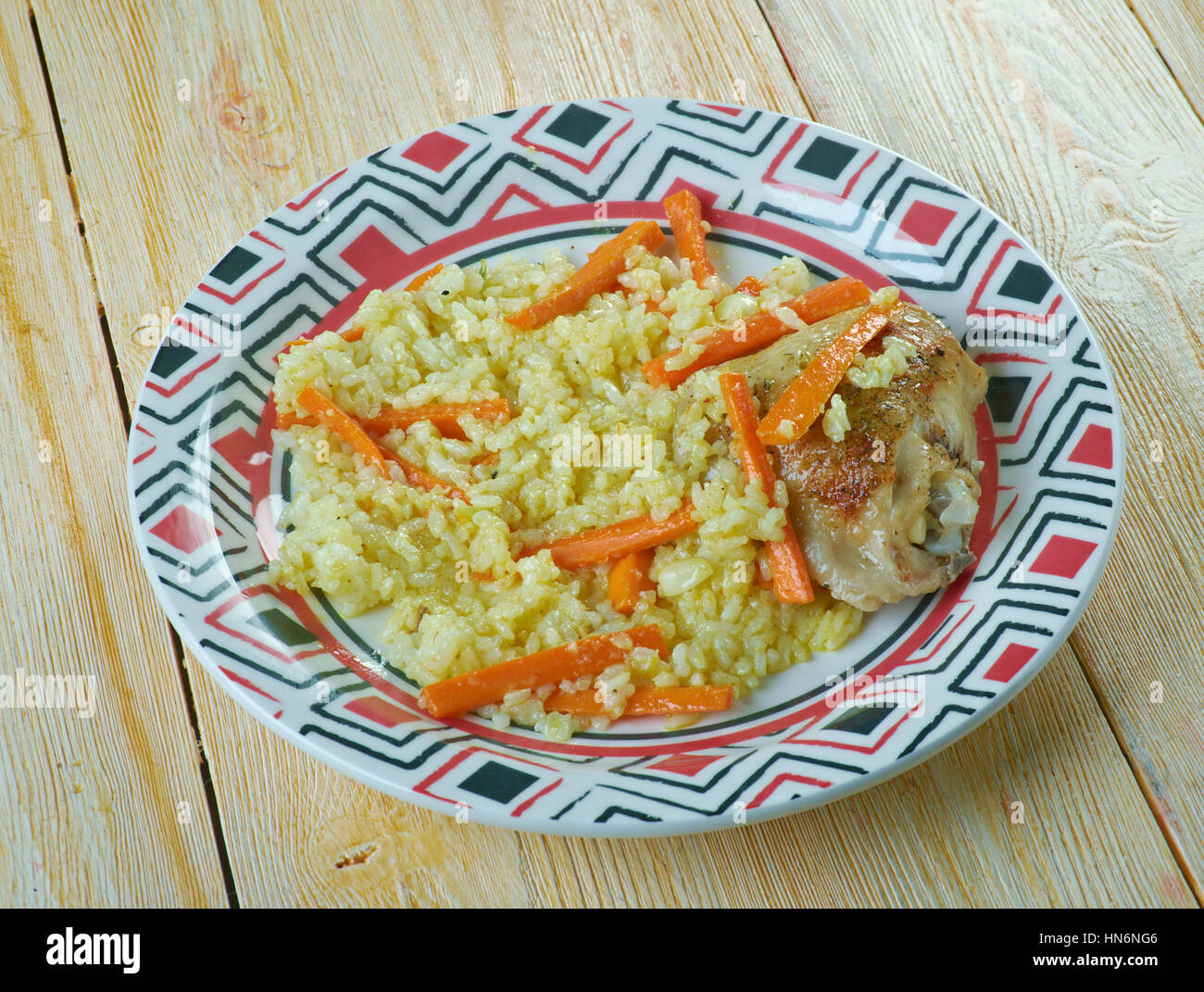 Persian Carrot rice Havij Polo Stock Photo - Alamy