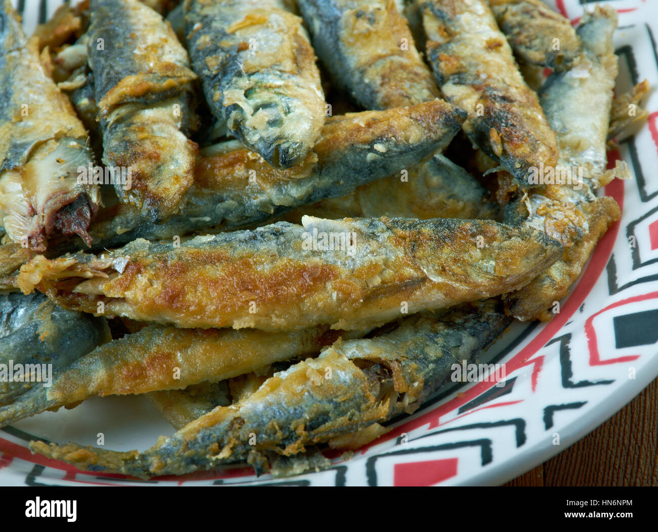 paistetut muikut Finnish dish of fried vendace in oil Stock Photo - Alamy