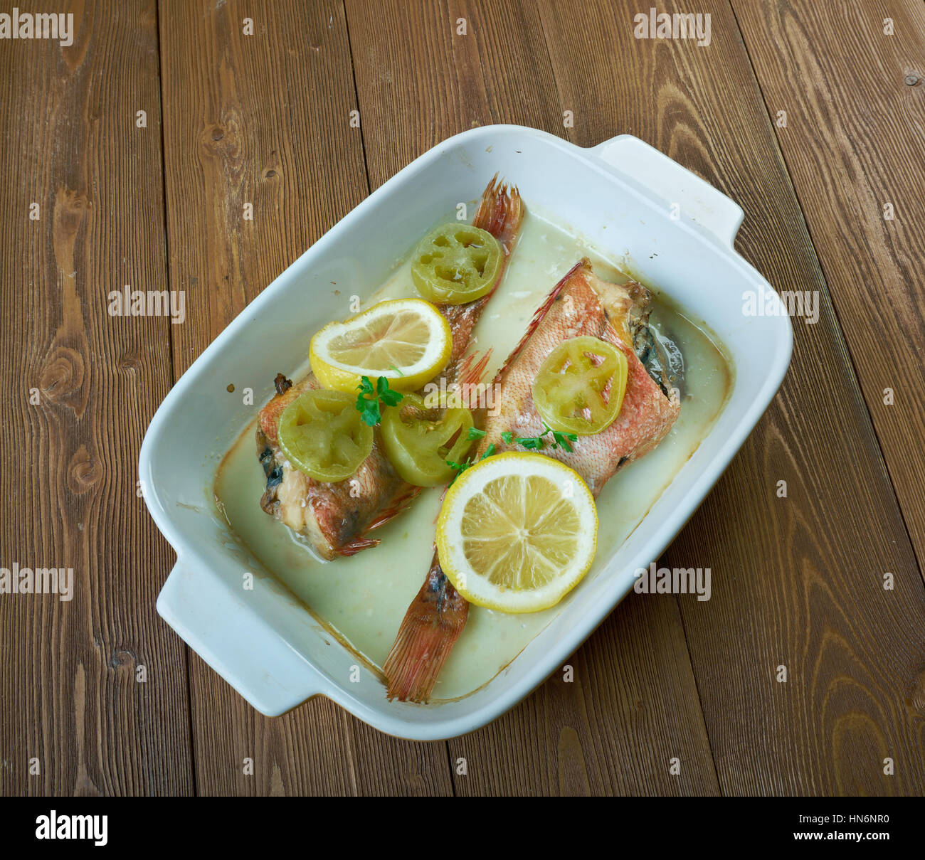 Kalluun Duban - Somali spicy baked fish.African cuisine Stock Photo - Alamy