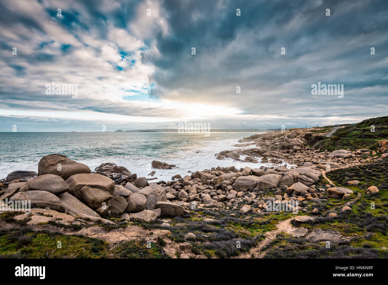 Fleurieu Peninsula landscape view from Horseshoe bay, South Australia ...