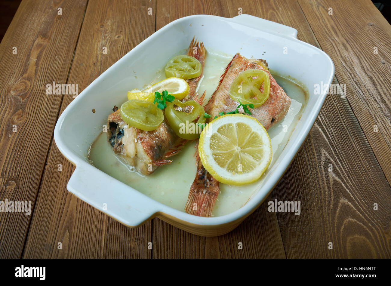 Kalluun Duban - Somali spicy baked fish.African cuisine Stock Photo - Alamy