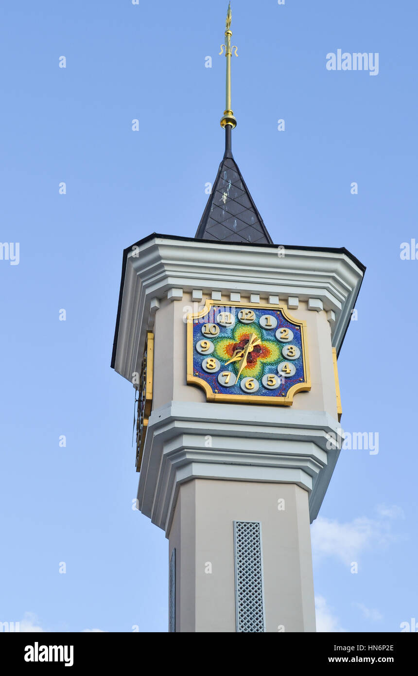 Clock tower of Kiev Academic Puppet Theater in Kiev, Ukraine Stock ...