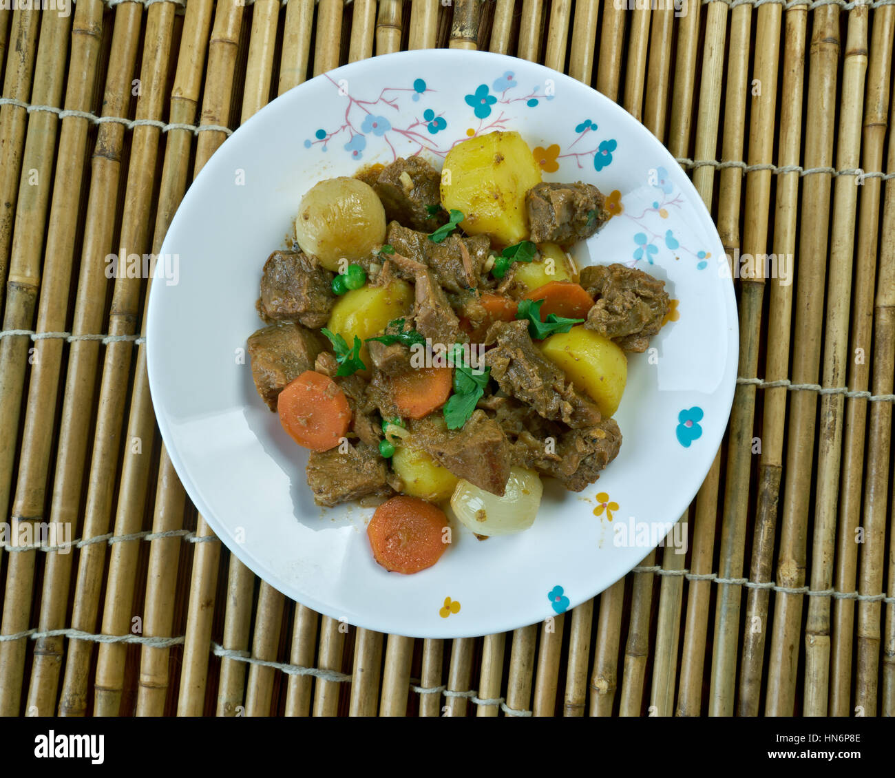 Simple African Beef Stew. African cuisine Stock Photo - Alamy