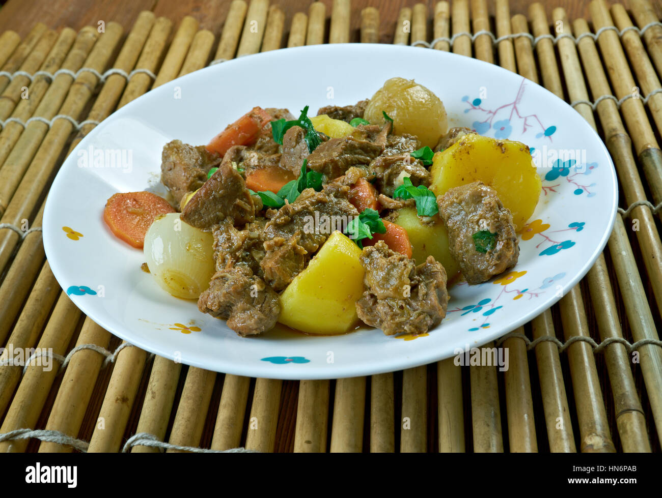 Simple African Beef Stew. African cuisine Stock Photo - Alamy