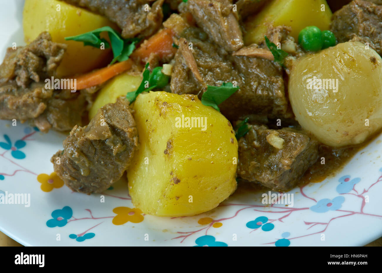 Simple African Beef Stew. African cuisine Stock Photo - Alamy