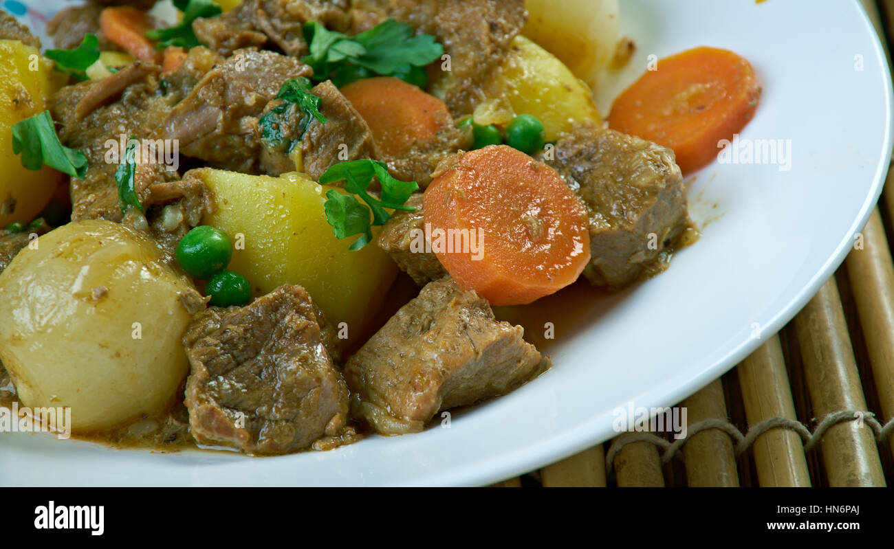 Simple African Beef Stew. African cuisine Stock Photo - Alamy