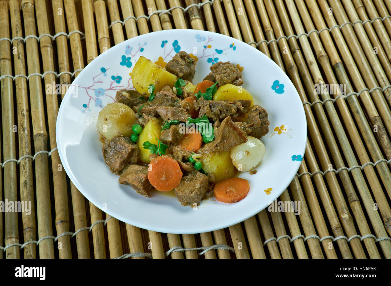 Simple African Beef Stew. African cuisine Stock Photo - Alamy