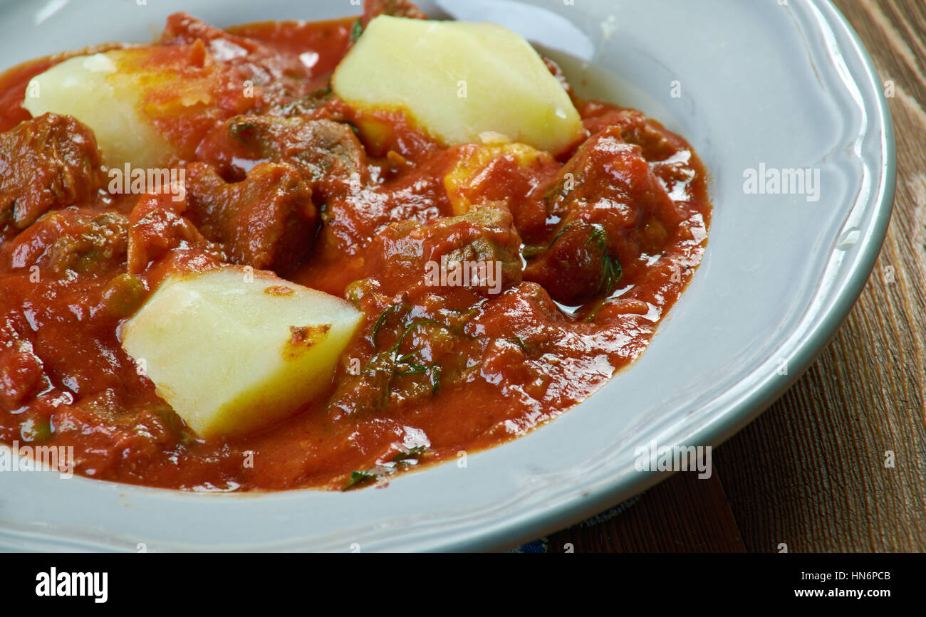 Bredie- Cape Malay mutton stew - South African lamb stew Stock Photo ...